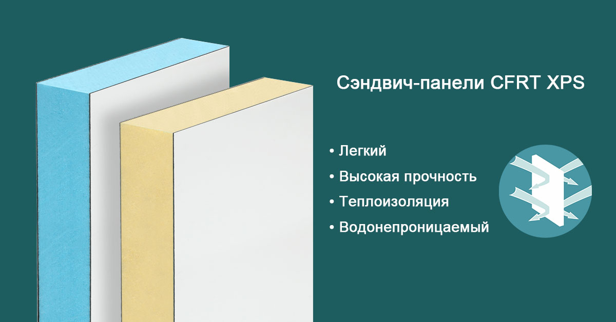 Сэндвич панель CFRT + XPS - Производитель композитных сэндвич-панелей
